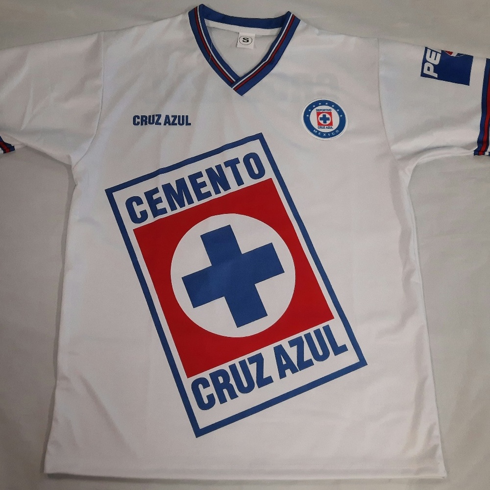 Brand New Cruz Azul Retro 1996 Jersey Run Big - Gem